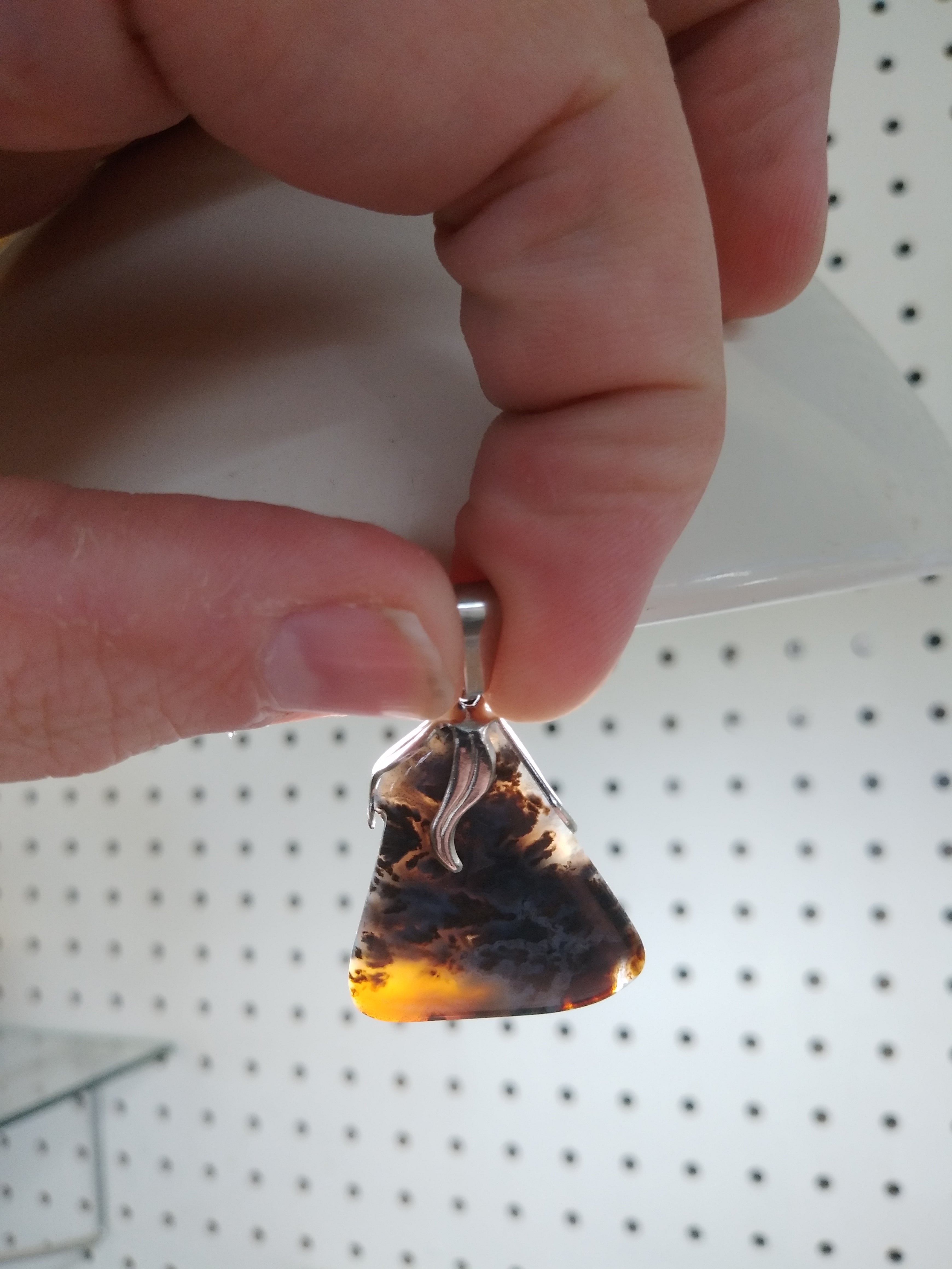 Indonesian Moss Agate Pendant – Mooney Fine Mineral